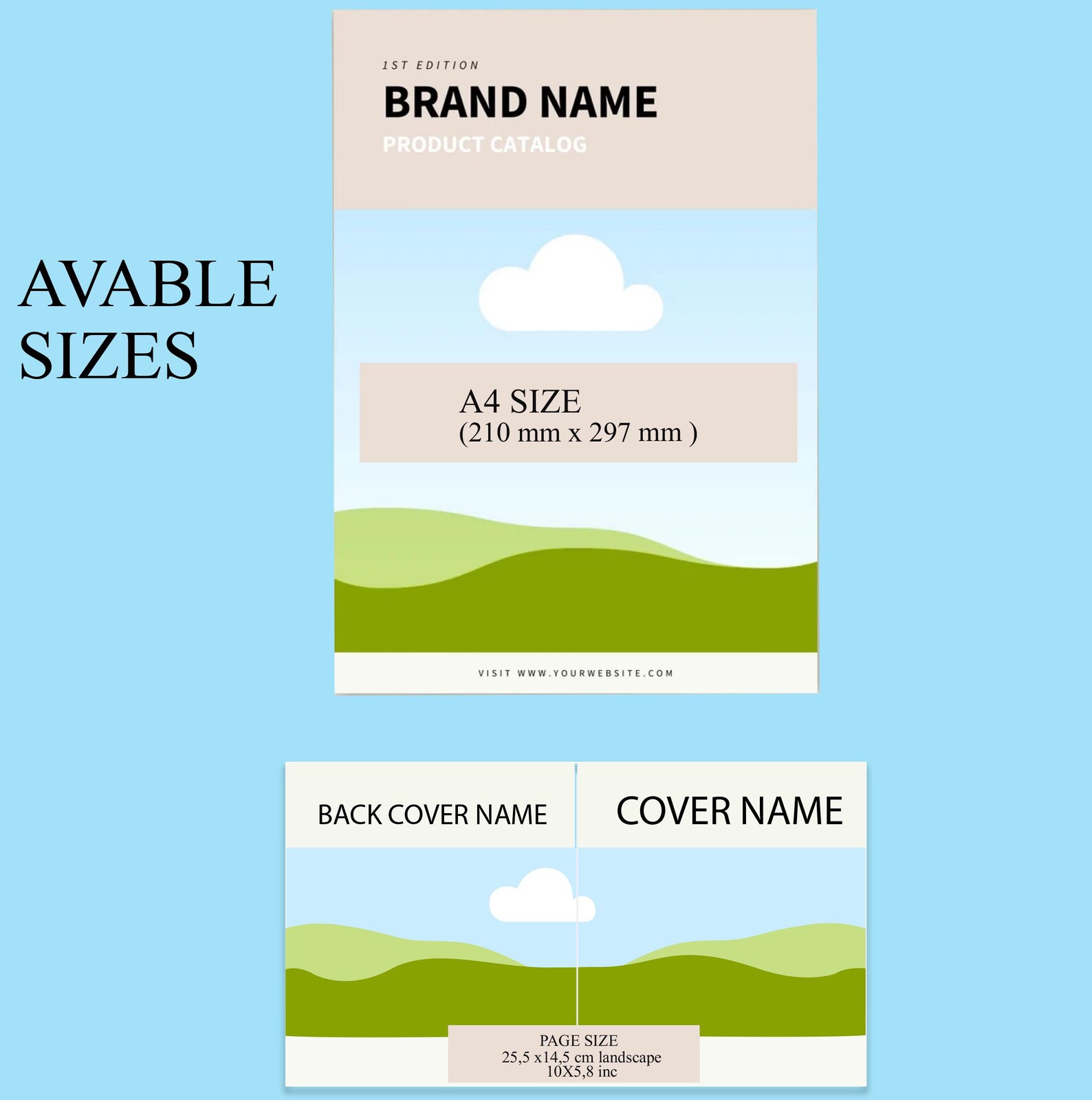 Customizable Pocket Booklet, Electronics Catalog Templates,editable ...