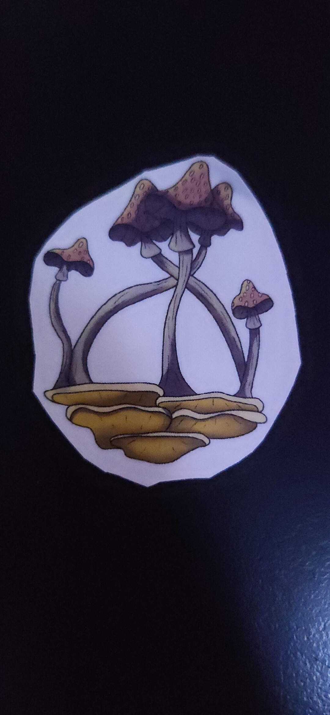 Mushroom Peace Sign | 1" Hand Cut Sticker - Etsy
