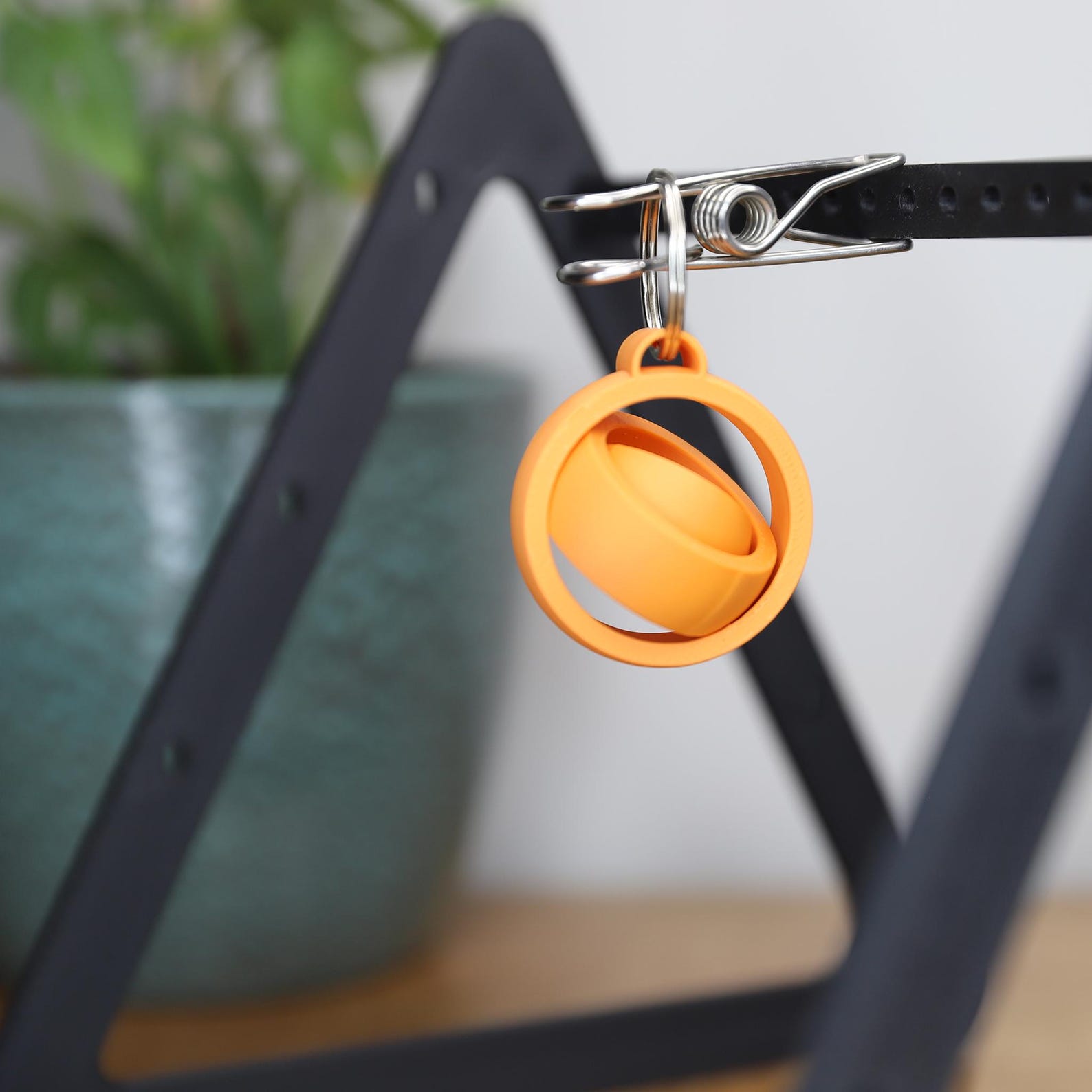 Functional Spinning Gyro Keychain | 3D Printed Fidget Toy | Stress ...