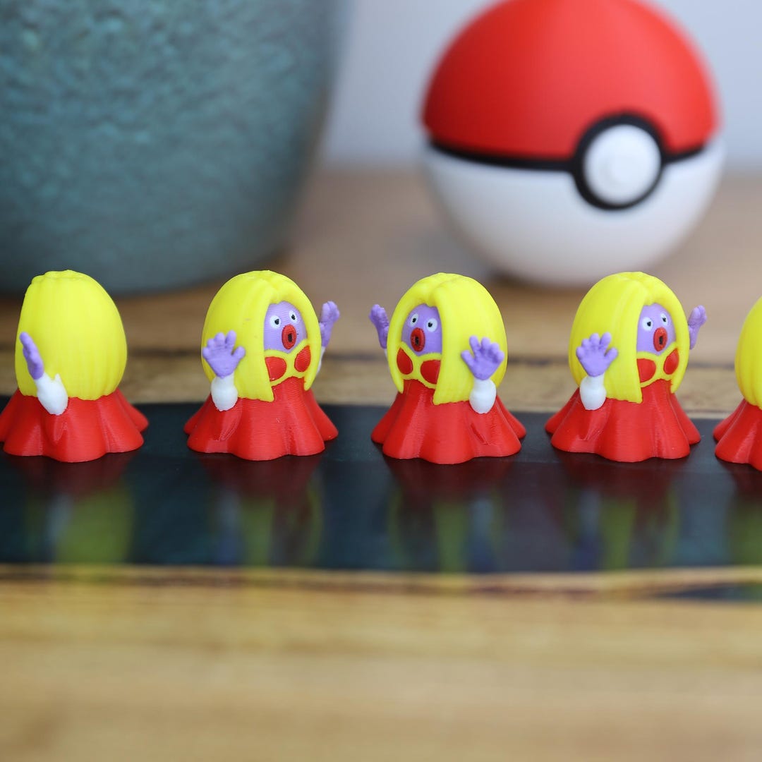 Chibi Jynx 3D Printed Figurine Cute Pokemon Model Keychain Option ...