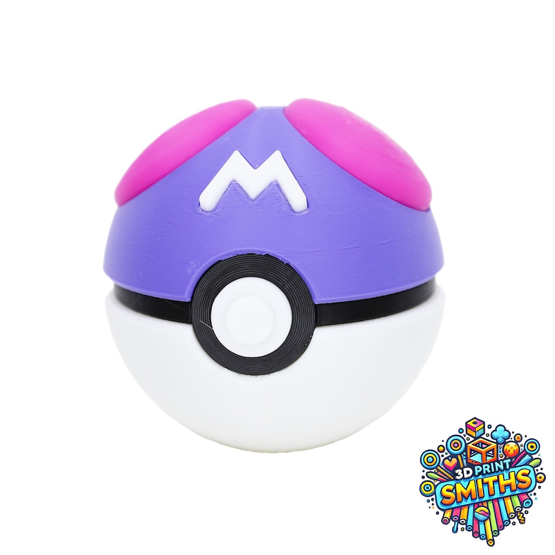 Pokémon Master Ball Replica | 3D Printed Pokéball Collectible | Gamer ...