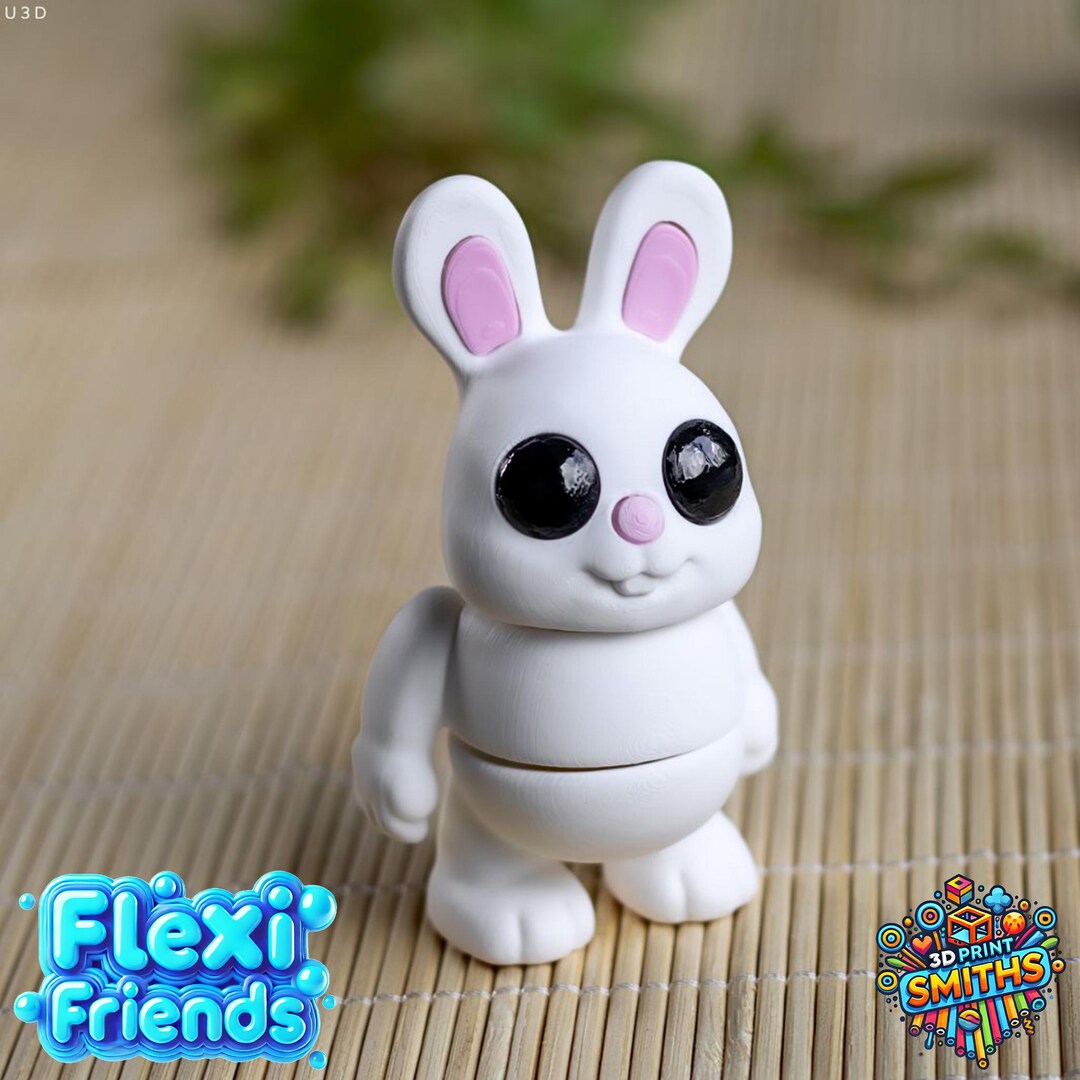 Mini Animals | Flexi Friends Bunny Rabbit | Articulating Tiny Animals ...