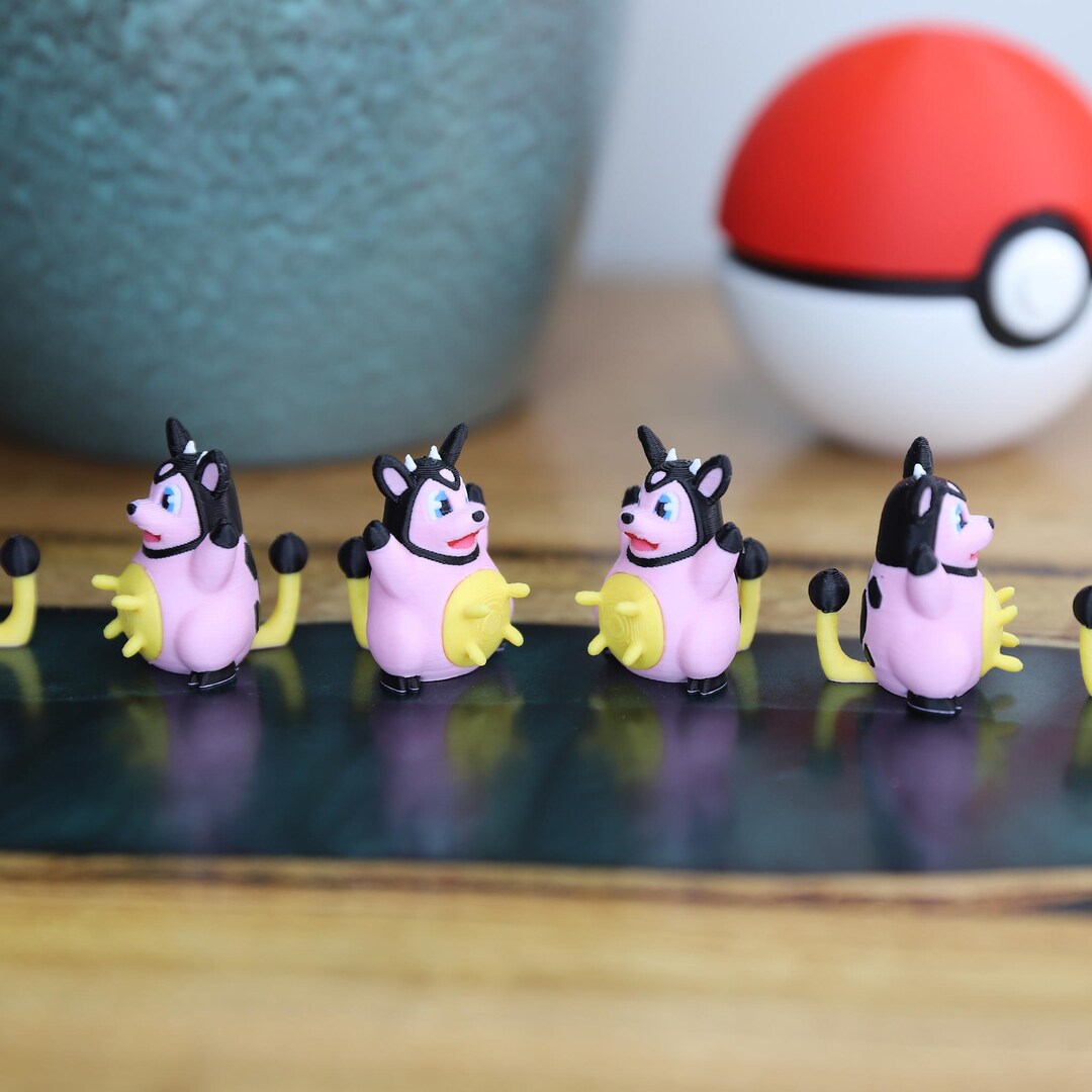 Chibi Miltank 3D Printed Figurine Cute Pokemon Model Keychain Option ...