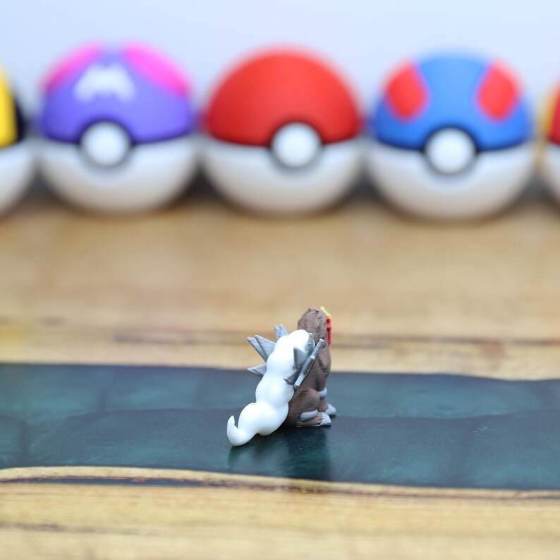Chibi Entei 3D Printed Figurine Cute Pokemon Model Keychain Option ...