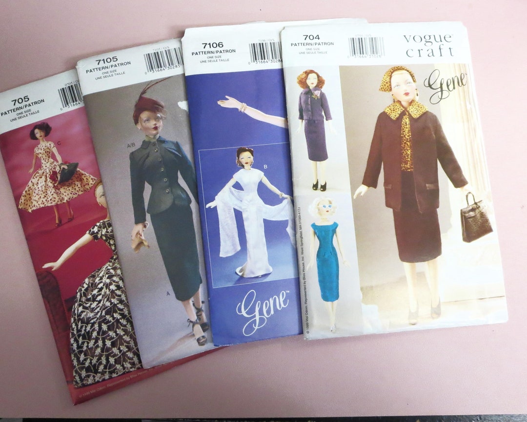 Vogue 15 1/2" Doll Clothing Patterns for Gene -you Choose- Pattern - Etsy