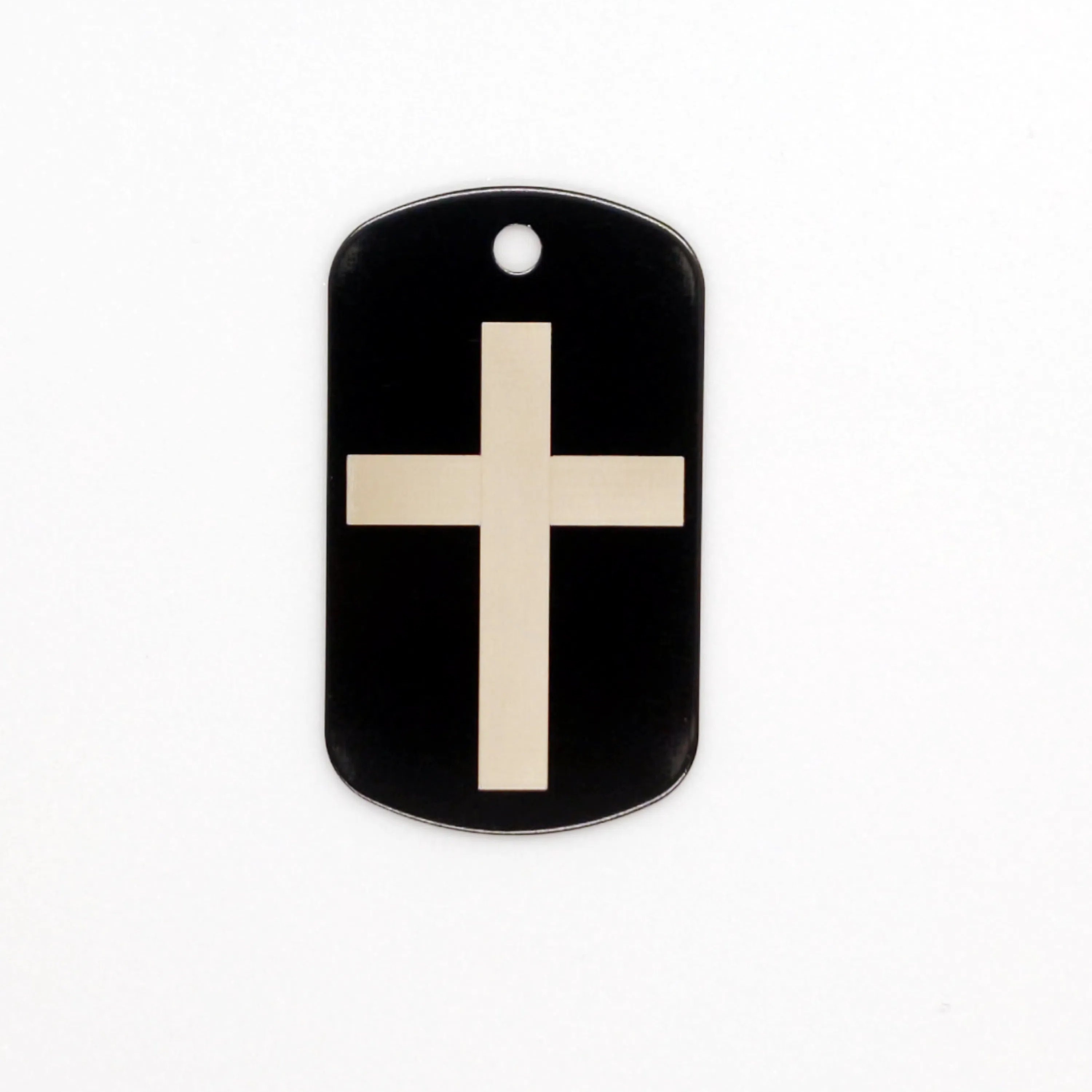 Custom Military Dog Tag Black Oxide Aluminum Tags With Stainless Steel ...