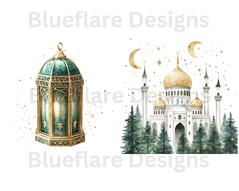 Ramadan Clipart Bundle is Perfect for Your Collection of Islamic Home ...