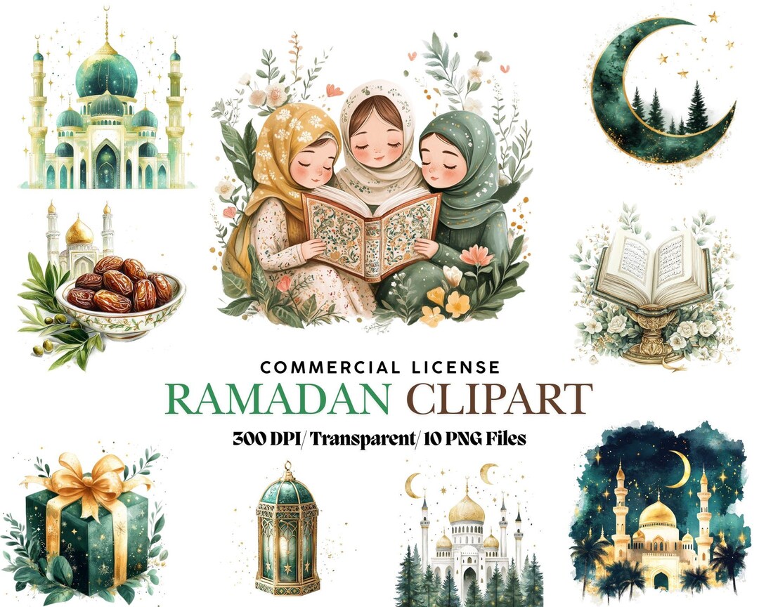 Ramadan Clipart Bundle is Perfect for Your Collection of Islamic Home ...