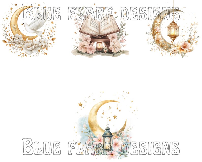 Ramadan PNG Clipart Bundle for Islamic Home Decor -islamic Sublimation ...