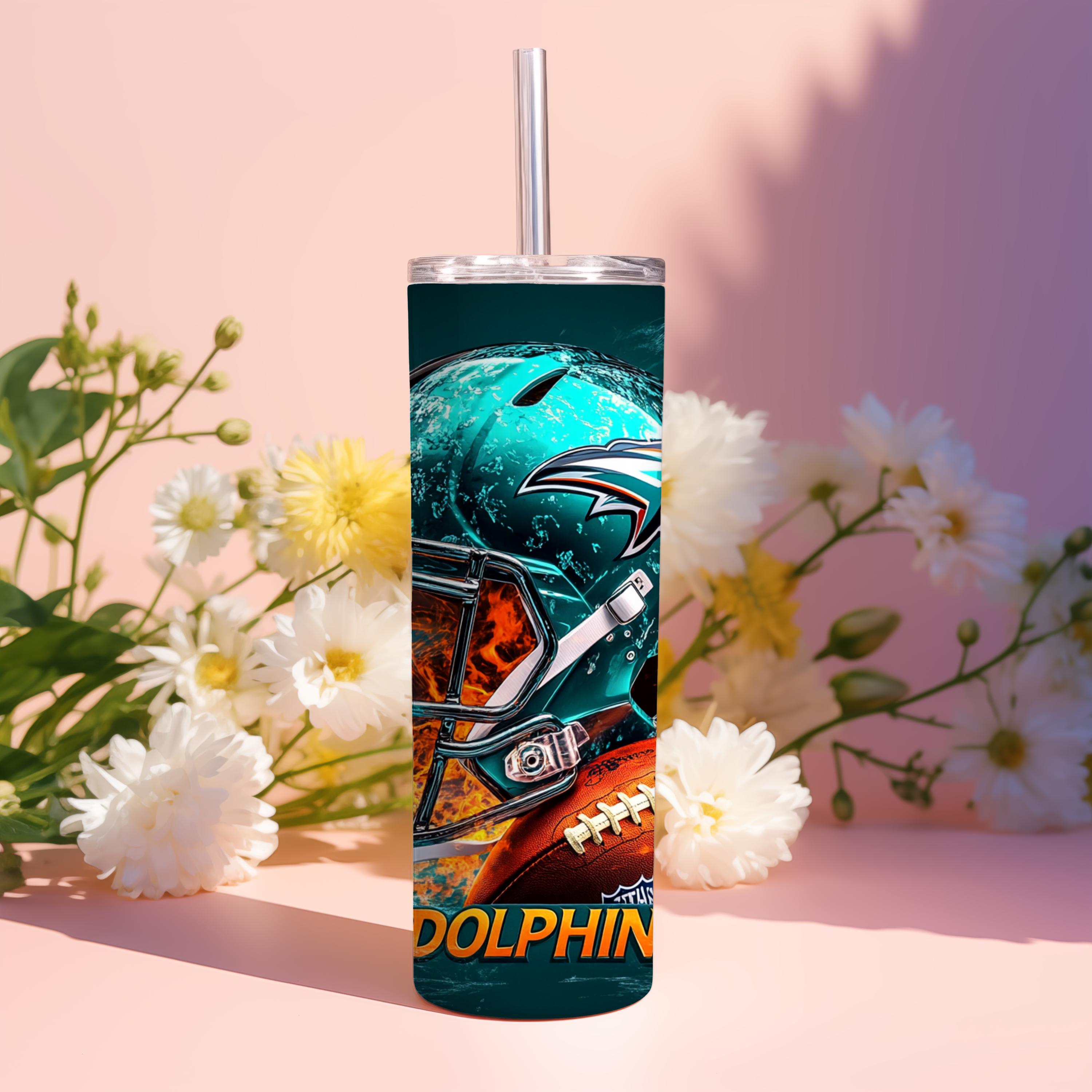 Dolphin Football Tumbler Wrap Football Sports Team Png Sports Png ...