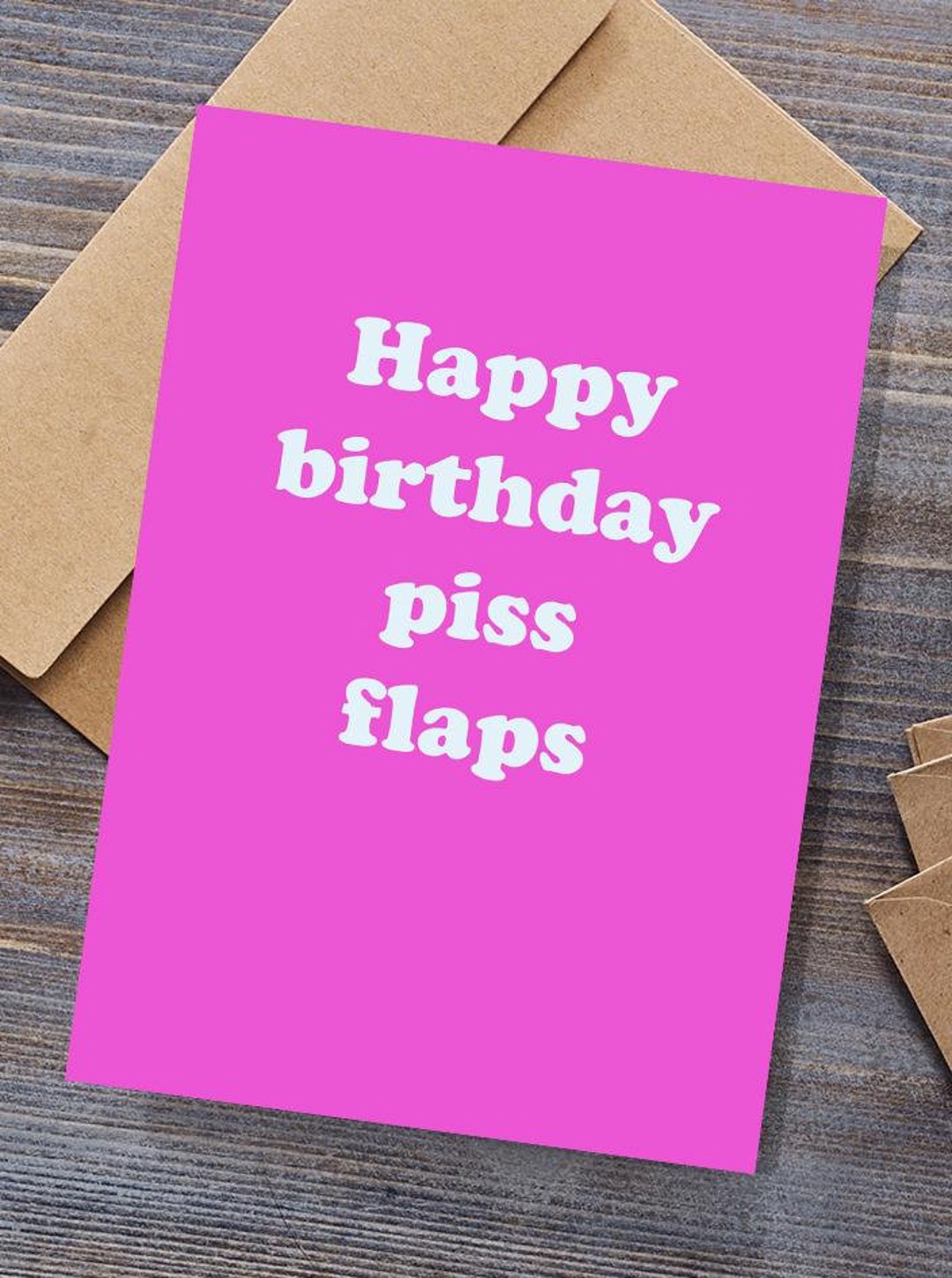 Rude and Funny Happy Birthday Piss Flaps Card - Etsy
