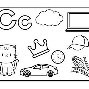 Alphabet Coloring Pages for Kids, Letters A to L, Fun Educational ...