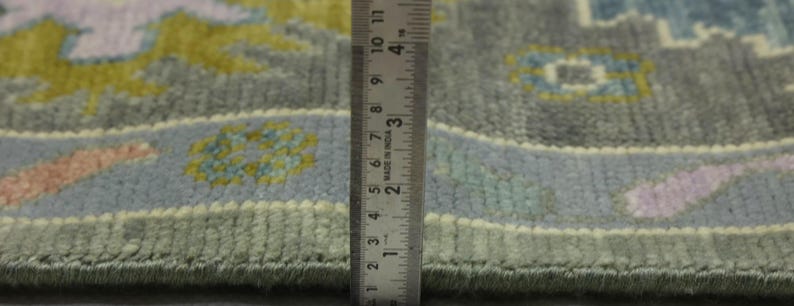 Dusty Sage Green Wool Rug: Hand-knotted Turkish Oushak Design - Etsy