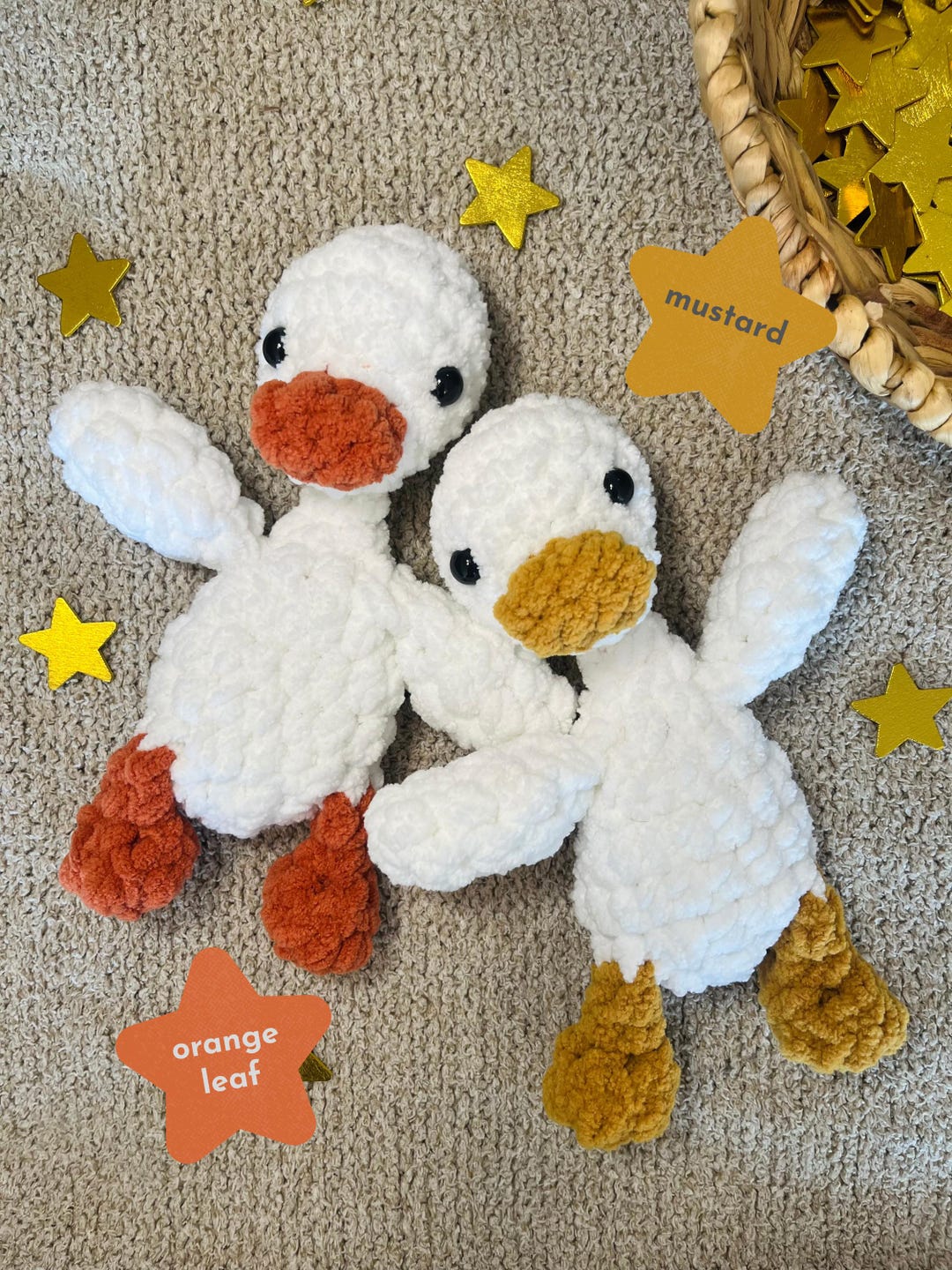 Gaia the Baby Goose | Crochet Lovey | Baby Gosling Toy | One Silly ...