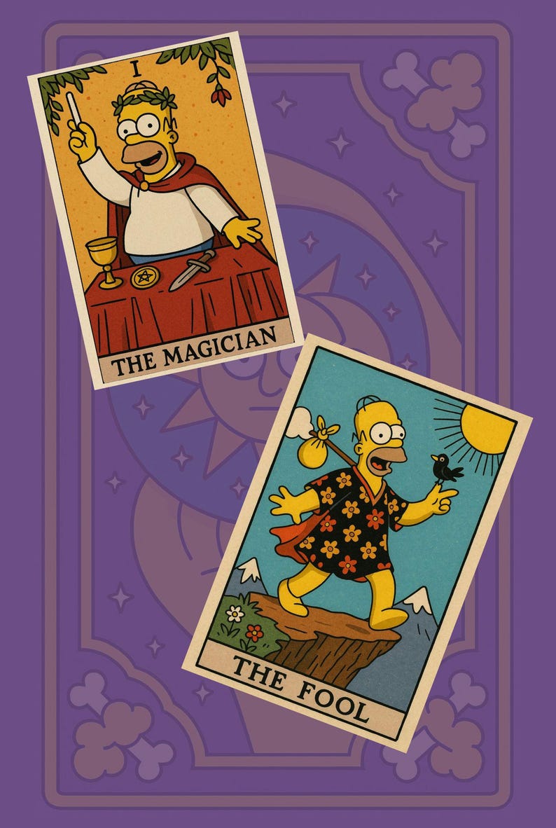 The Simpsons Tarot Card Set: 78 PNG Designs (digital Download) - Etsy