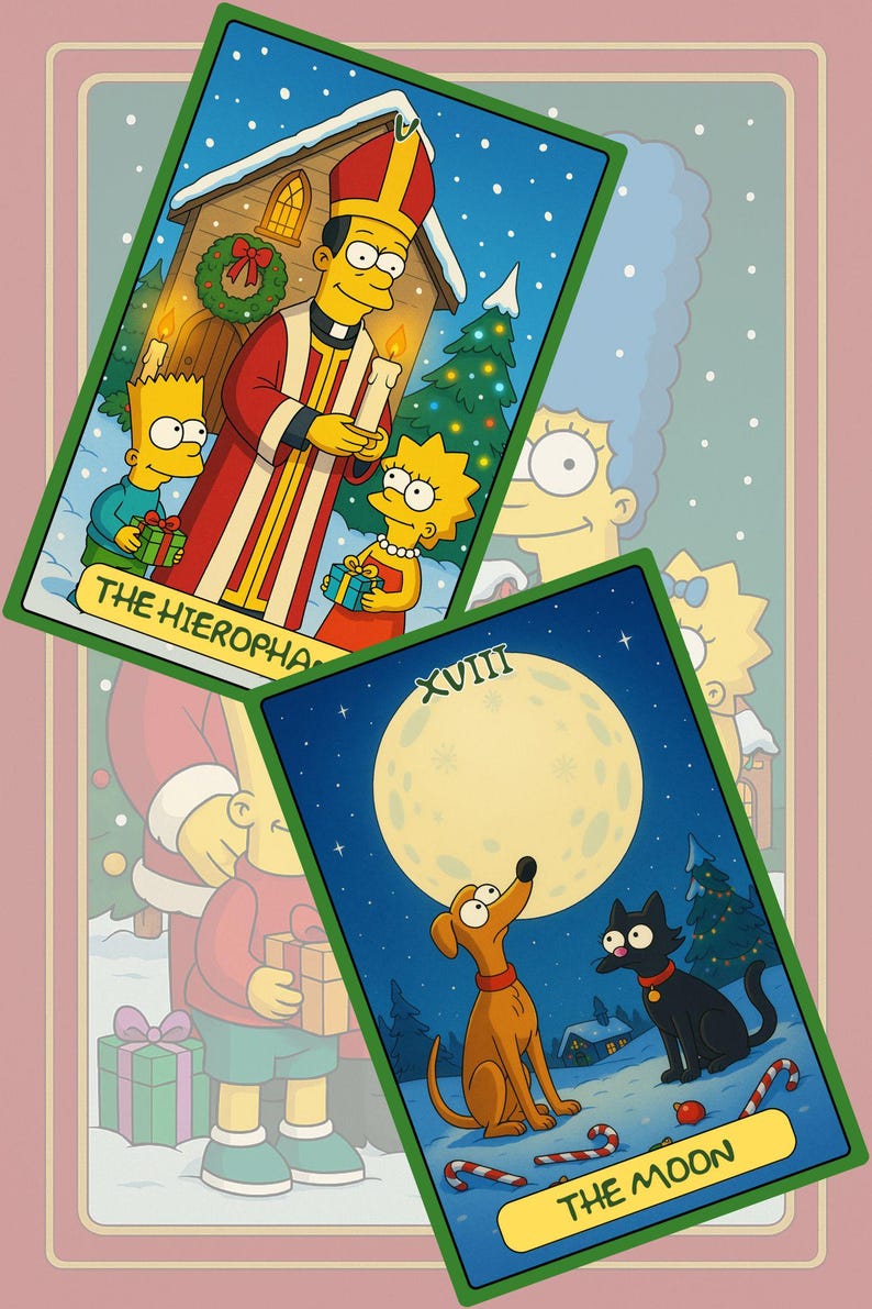 Simpsons Christmas Tarot Deck: 78 Festive Cards (digital Download) - Etsy
