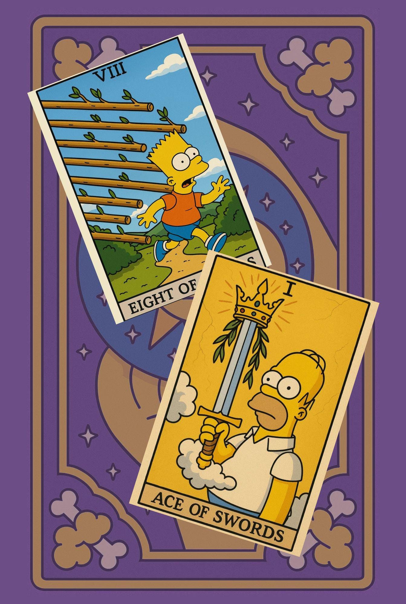 The Simpsons Tarot Card Set: 78 PNG Designs (digital Download) - Etsy