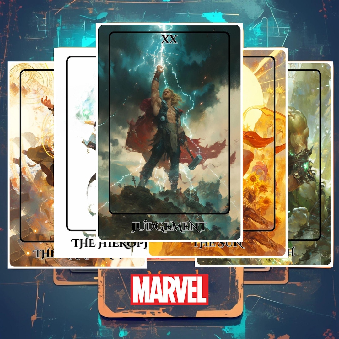 Marvel Tarot Deck - Major Arcana, Unique Tarot Cards (digital Download ...