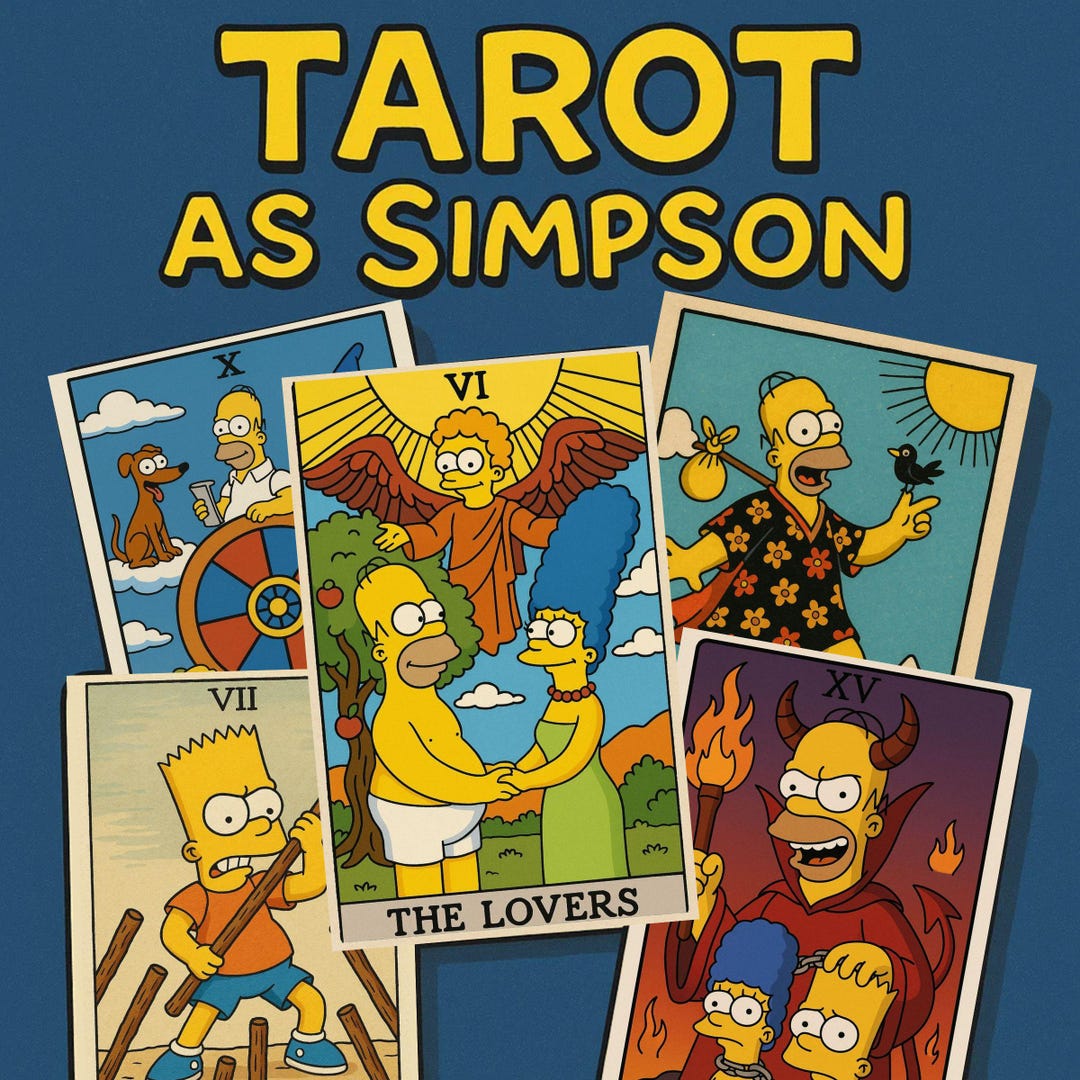 The Simpsons Tarot Cards Set PNG, 78 Png the Simpsons Tarot Card, the ...