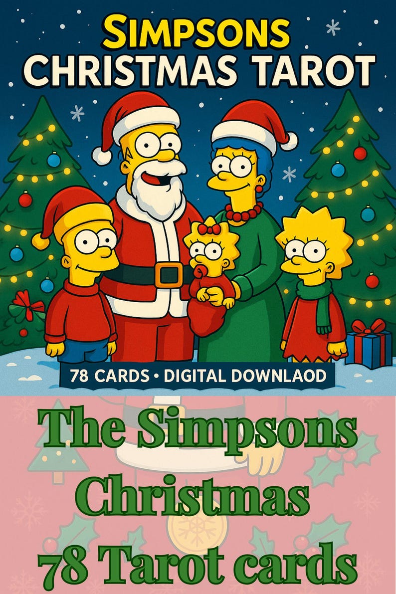 Simpsons Christmas Tarot Deck: 78 Festive Cards (digital Download) - Etsy