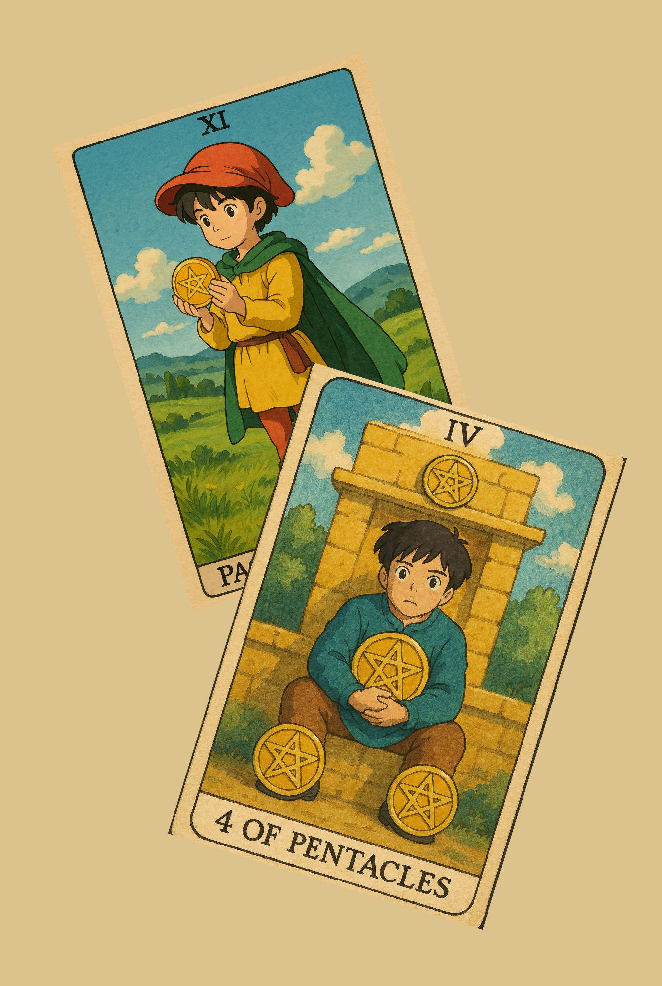 Studio Ghibli Anime Tarot Cards Set: 78 PNG Digital Download - Etsy