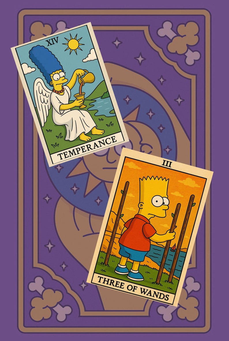 The Simpsons Tarot Card Set: 78 PNG Designs (digital Download) - Etsy