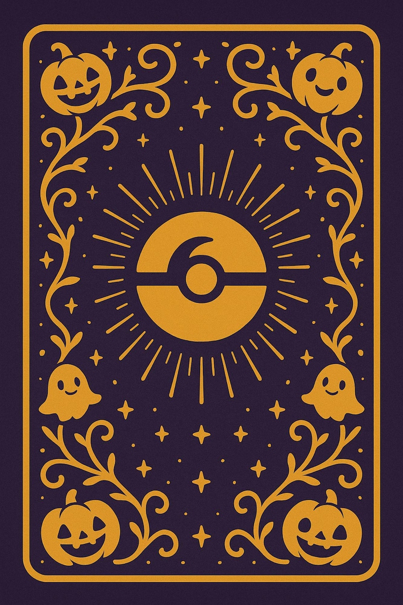 Halloween Pokemon Oracle Deck | Cute Spooky Tarot (digital Download) - Etsy