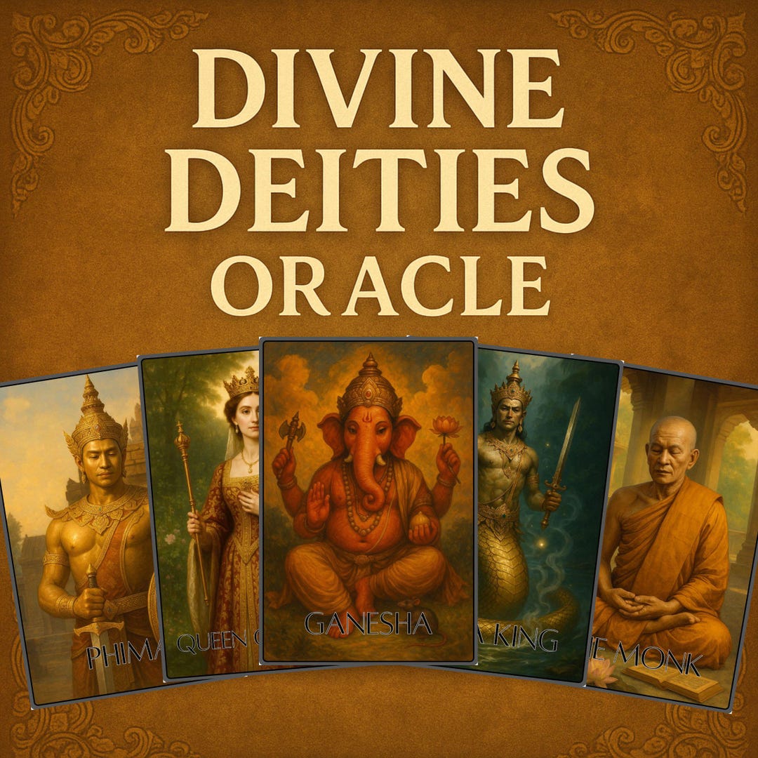 Divine Deities Oracle Deck: Thai & Hindu Gods (PDF Guidebook Included ...