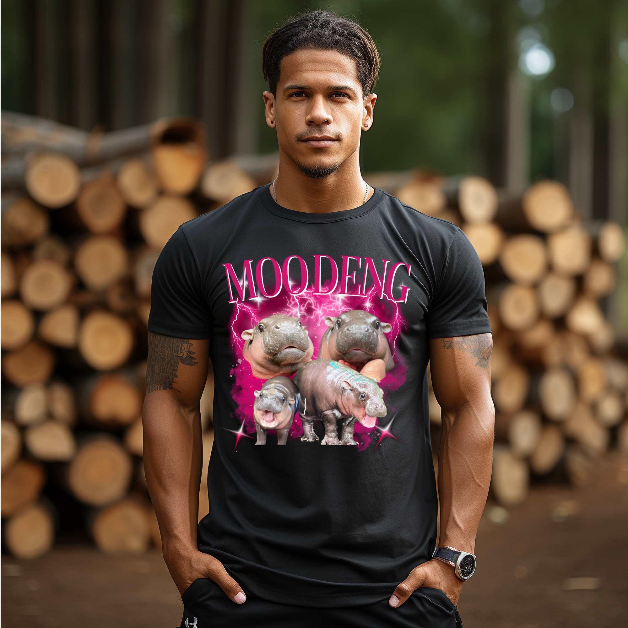 Moo Deng Bootleg PNG, Digital Download, Baby Hippo Png, Moo Deng PNG ...