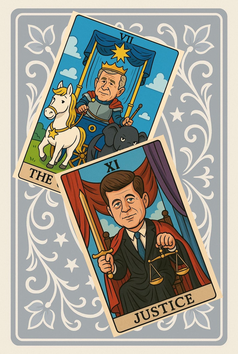 Made in USA Political Tarot Deck: Funny President Parody (digital Tarot ...