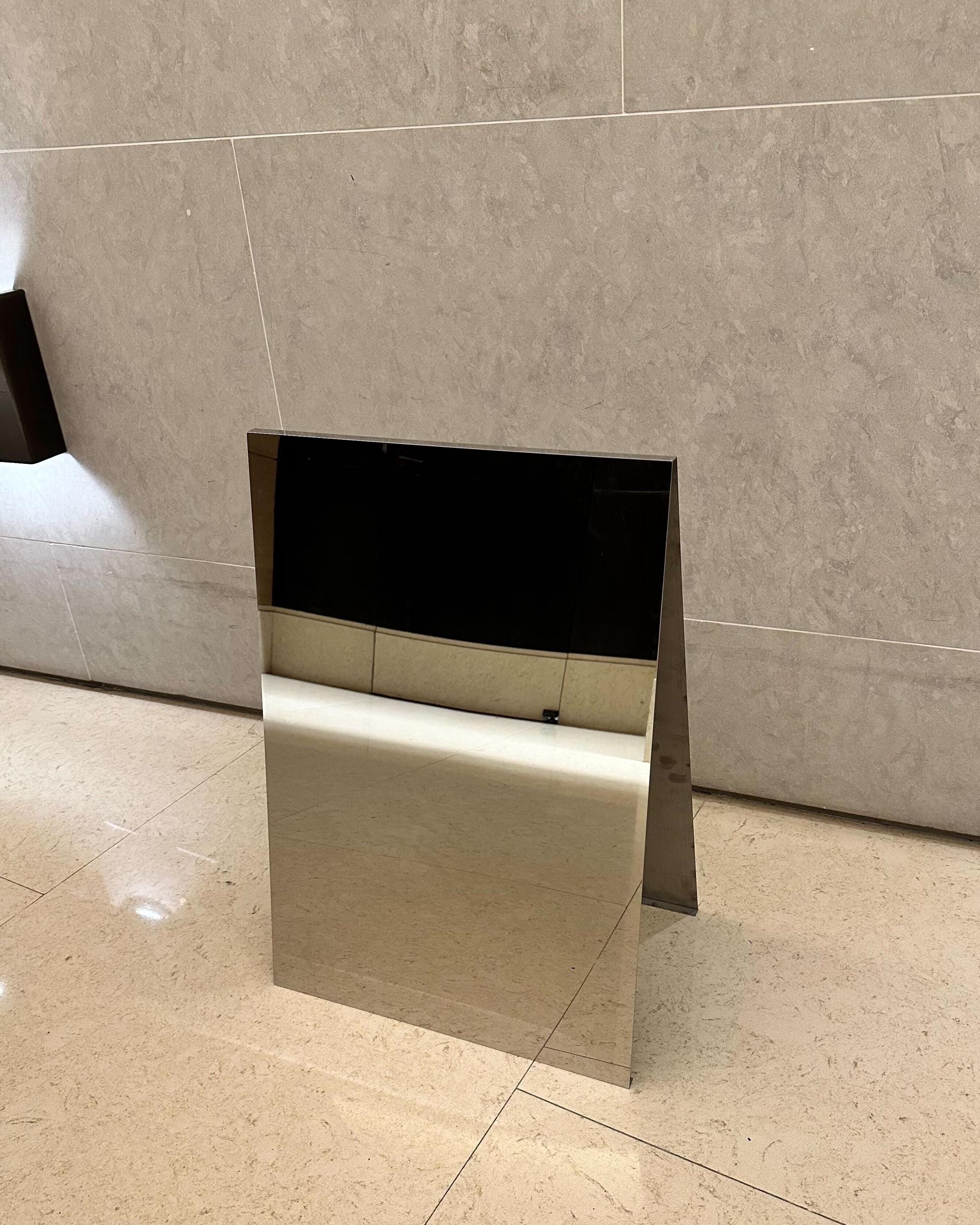 Mirrored Stainless Steel A-frame Sidewalk Sign - Etsy