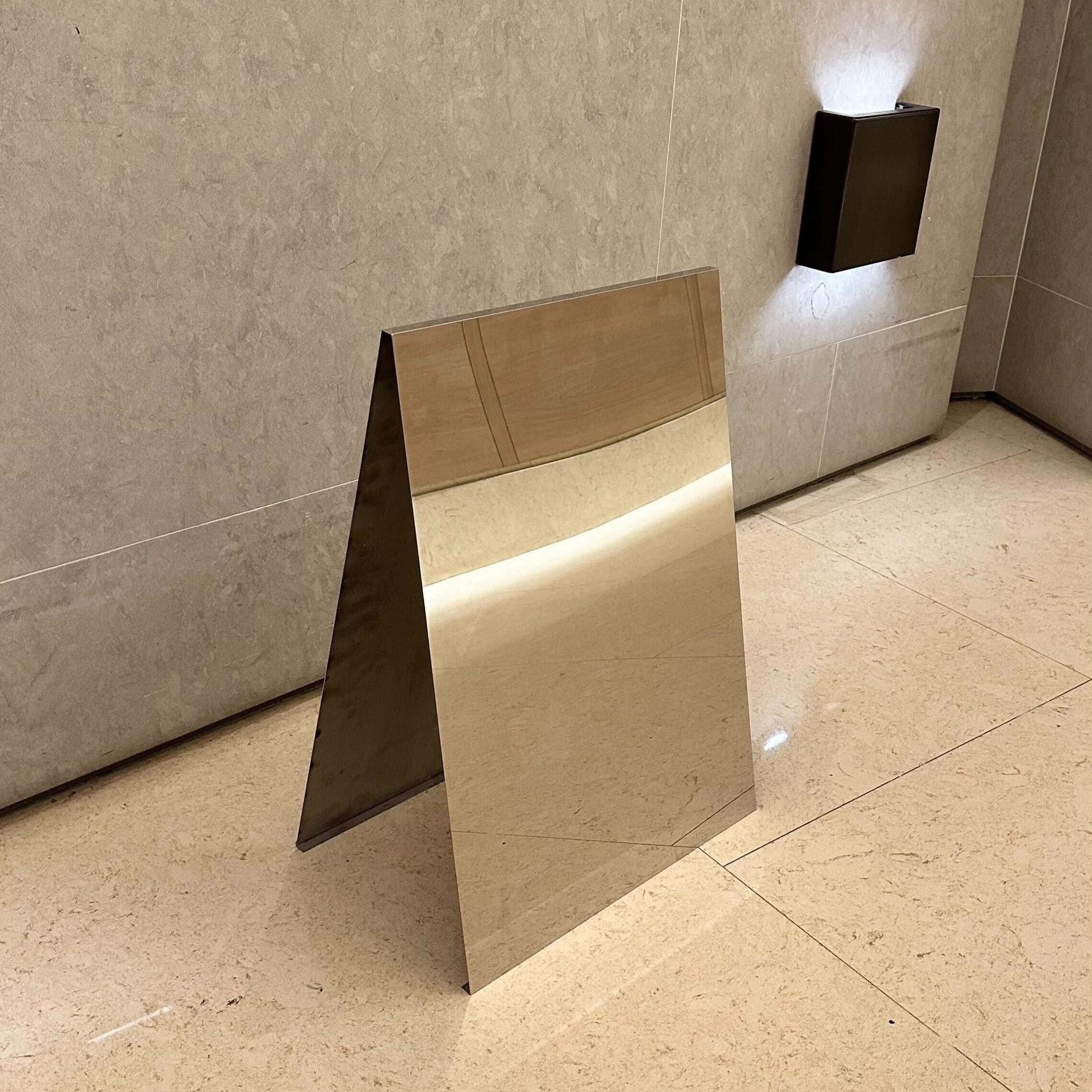 Mirrored Stainless Steel A-frame Sidewalk Sign - Etsy