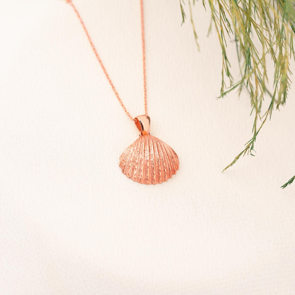 14K Gold Sea Shell Necklace Sea Shell Necklace for Her Sea Shell ...