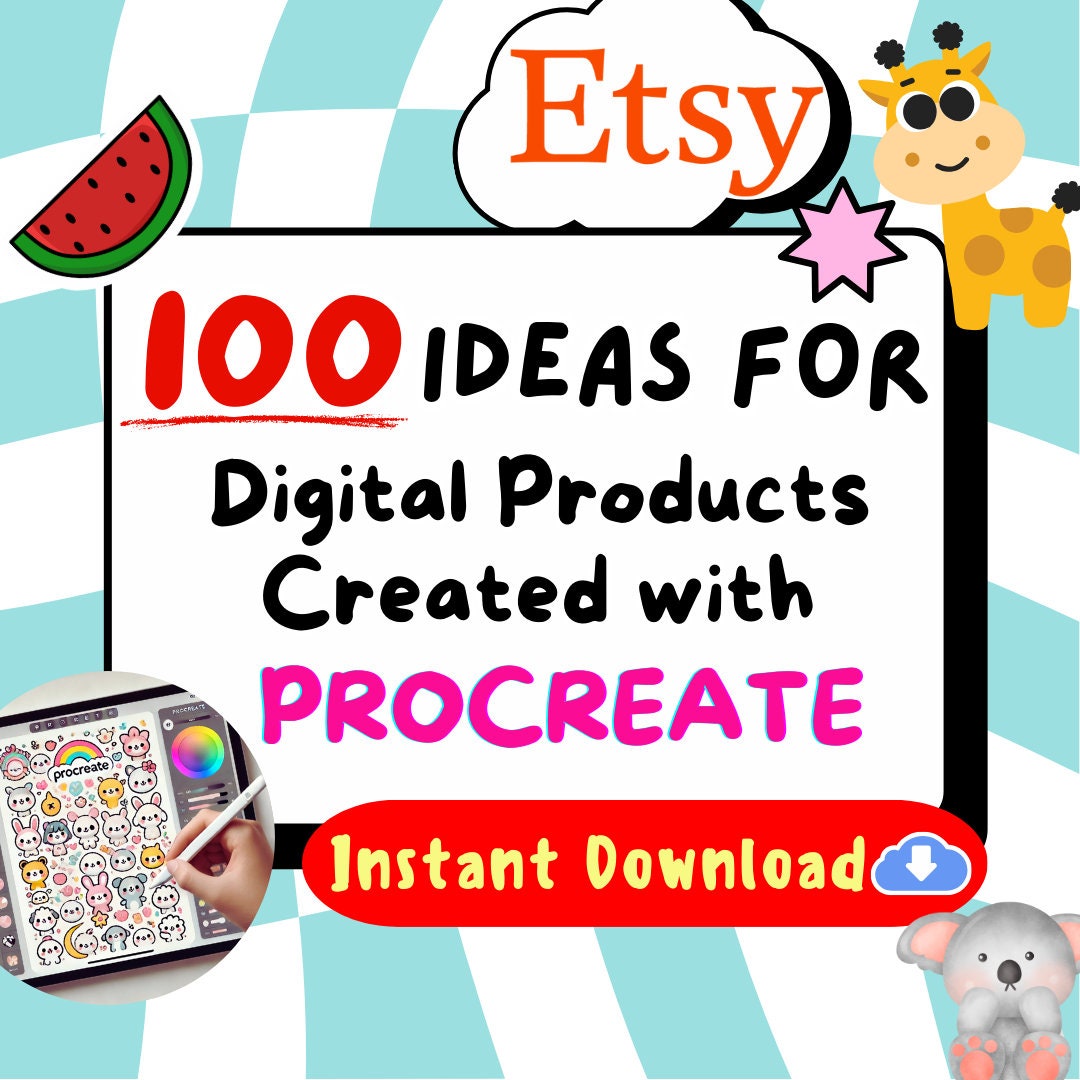 Etsy Digital Product, Digital Product Ideas With Procreate , Bundle ...