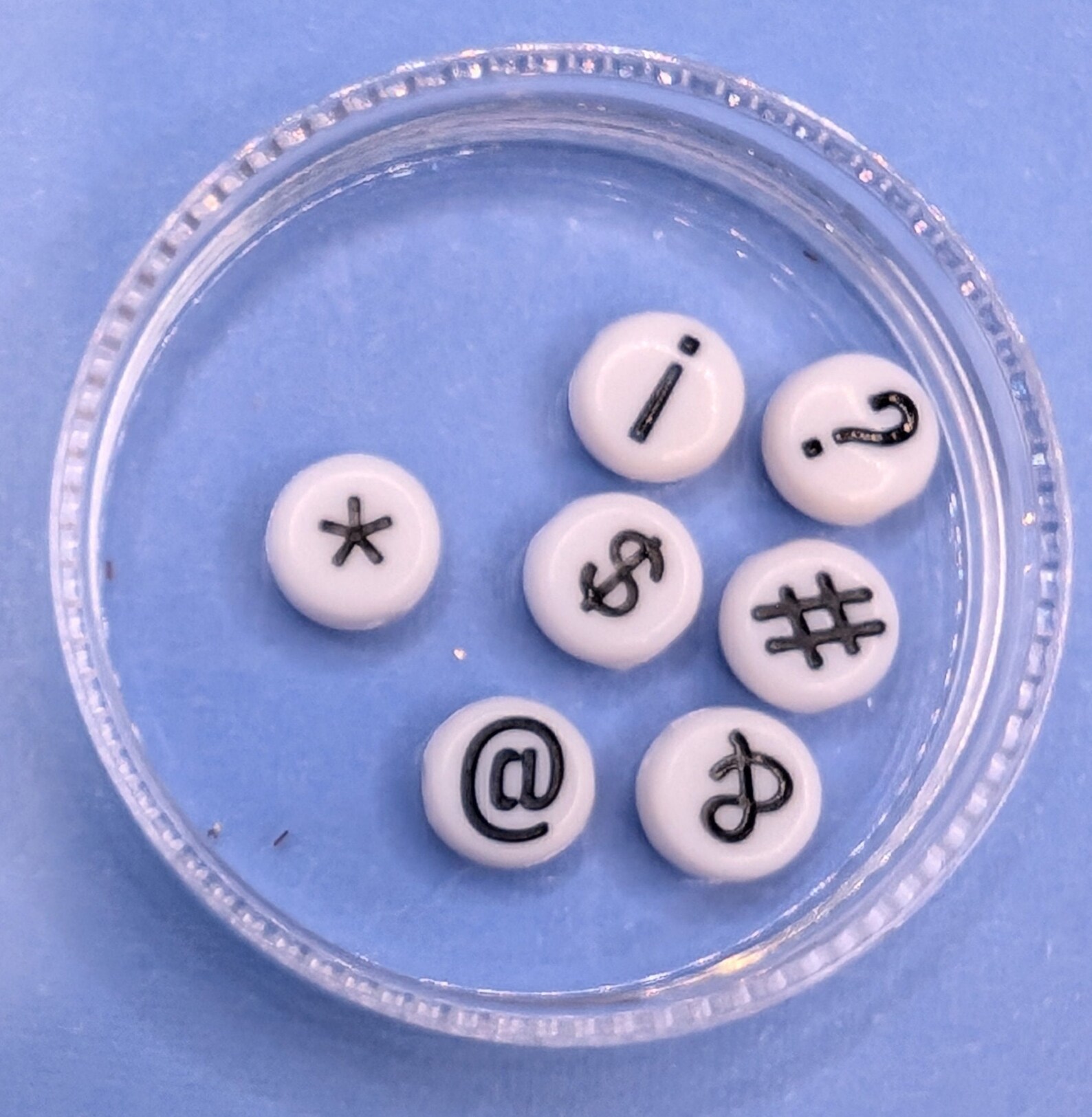 Get Your Swear On! #?&! YEAH! Alphabet Letter Beads Punctuation Symbols ...