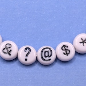 Get Your Swear On! #?&! YEAH! Alphabet Letter Beads Punctuation Symbols ...