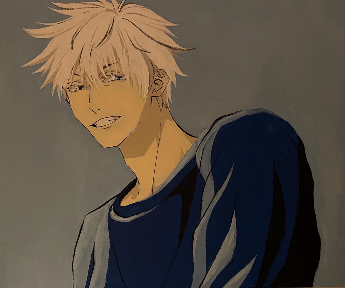 Acrylic Painting: “gojo Satoru” - Etsy