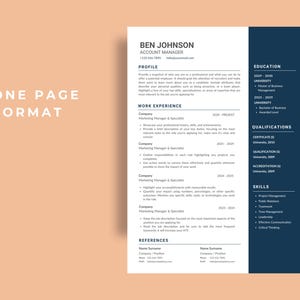 Clean Professional Resume Template for Microsoft Word CV Template Cover ...