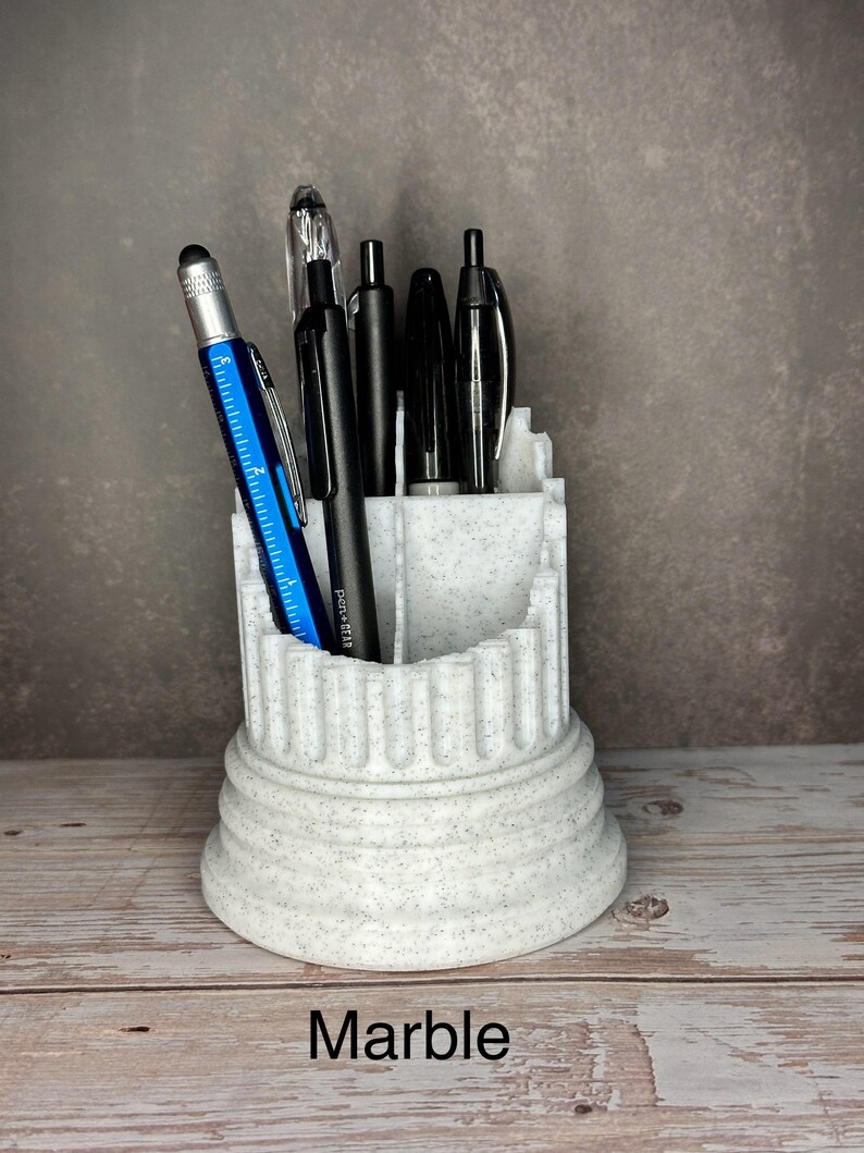 Roman Pillar Pen Holder: Ancient Rome Column Desk Decor - Etsy