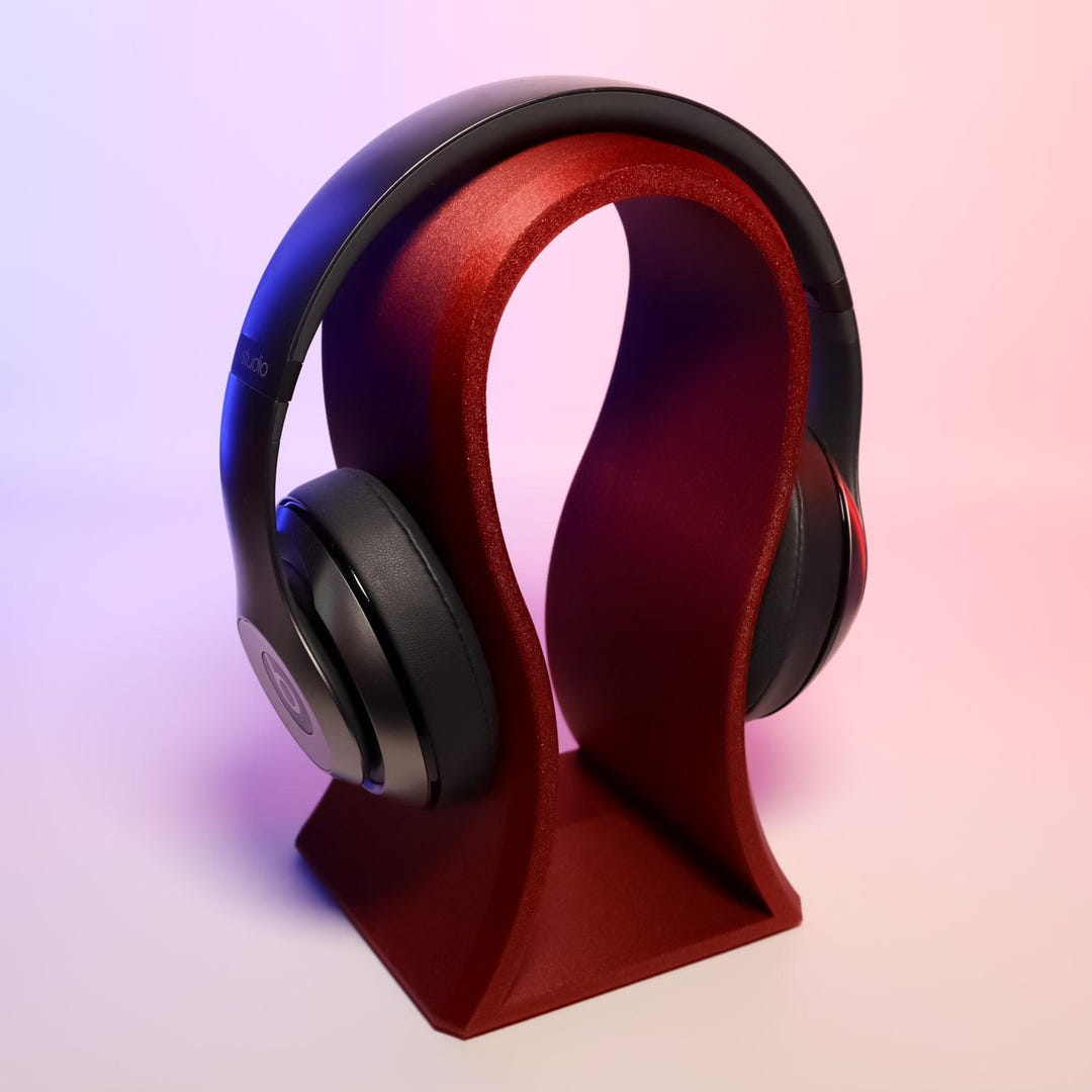 Sculptural Headphone Stand: 3D Printed Modern Desk Decor - Etsy