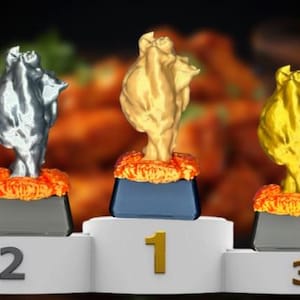 Hot Wing Champion Trophy: Customizable Spicy Food Award Hot Ones - Etsy