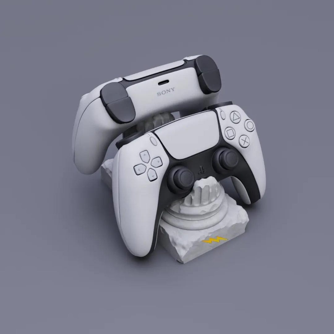 3D Printed PS5 Dualsense Controller Stand: Greek Column Gamer Gift - Etsy