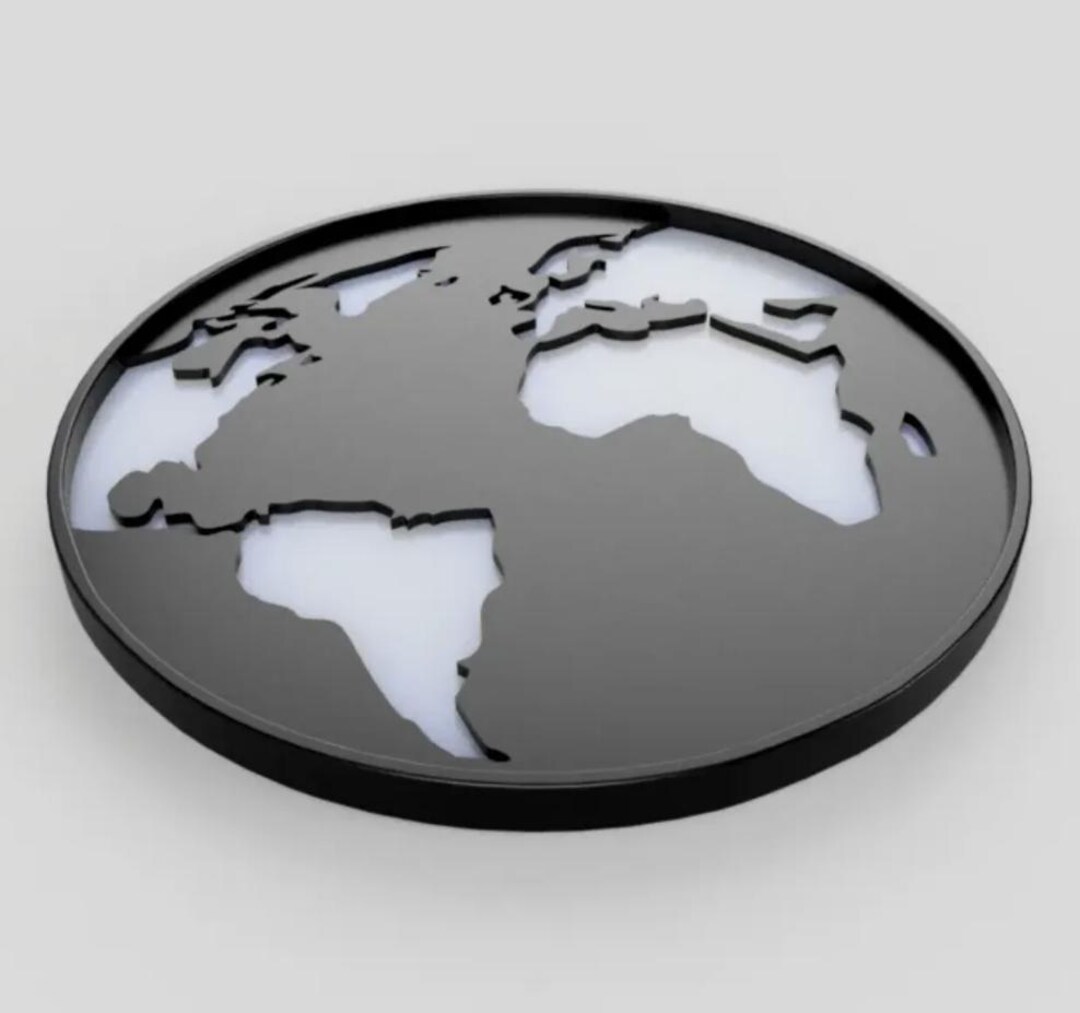 Earth Coasters 3D Printed USPS Shipping - Etsy