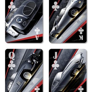 Car Cards – illustrated Classic Car Poker Deck - Etsy