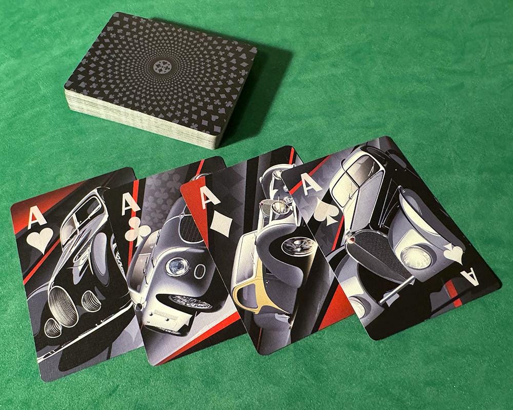 Car Cards – illustrated Classic Car Poker Deck - Etsy
