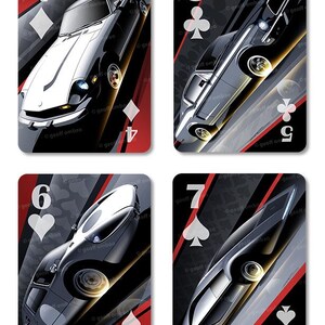 Car Cards – illustrated Classic Car Poker Deck - Etsy