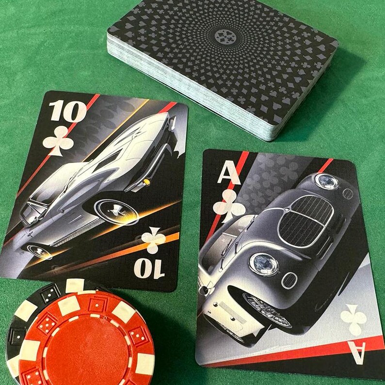 Car Cards – illustrated Classic Car Poker Deck - Etsy