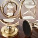 Antique Hourglass. White Sand Timer With 720 Rotation. Sand Brass Timer ...