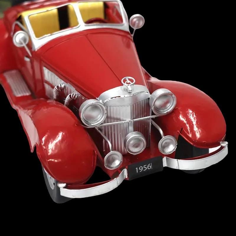 Vintage Classic Car Model Scale 1:12 – Handcrafted Iron Car for Living ...