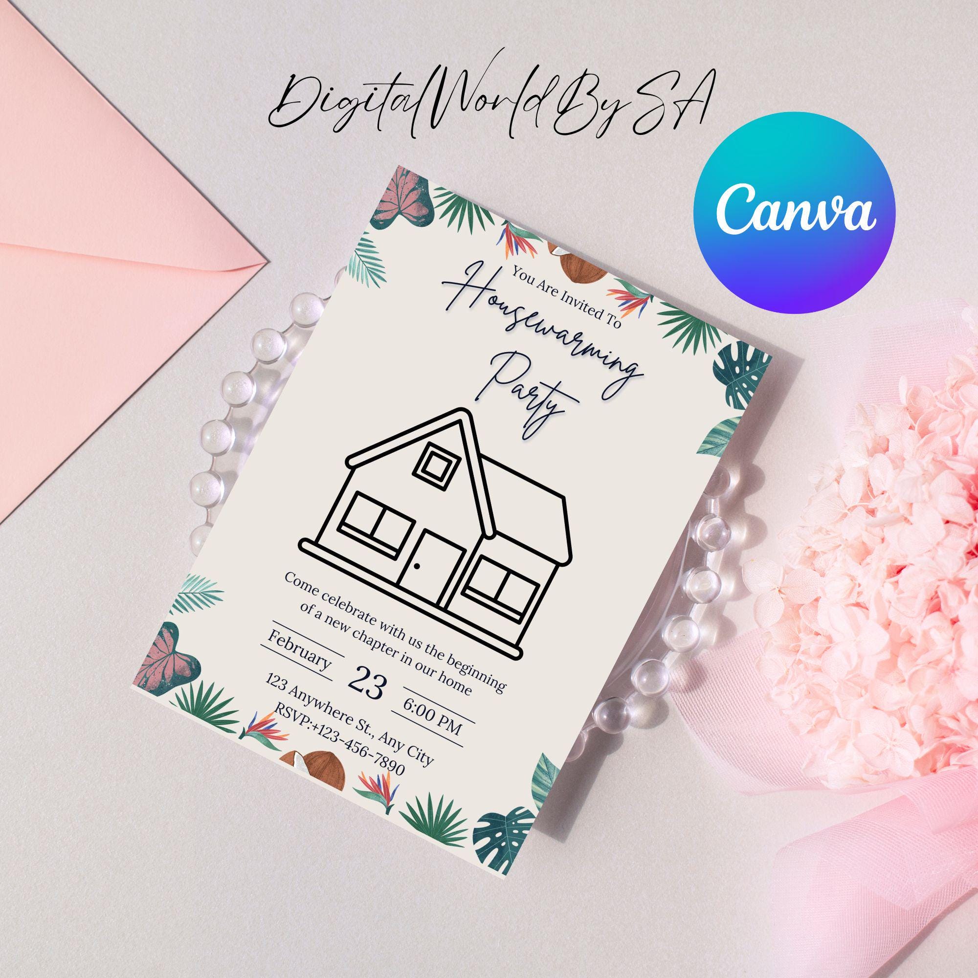 Housewarming Invite Template, Digital House Warming Invitation Video ...